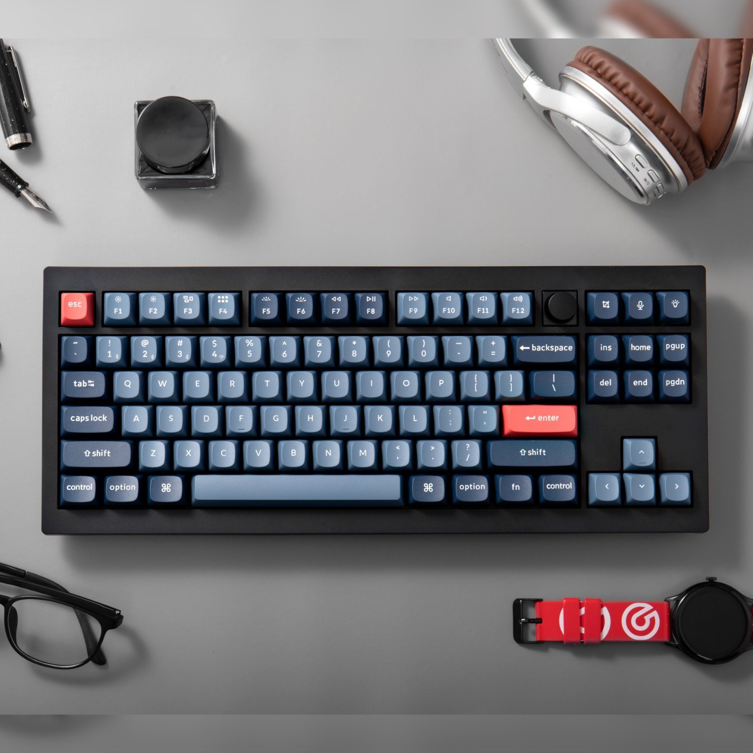 Keychron V3 Max QMK/VIA 80% Wireless Custom Mechanical Keyboard (Banana ...